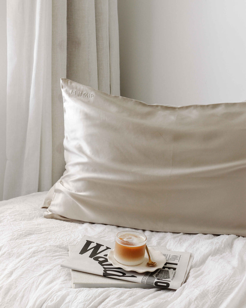 Oat Flip Silk Linen Pillowcase – FLIPKIP®